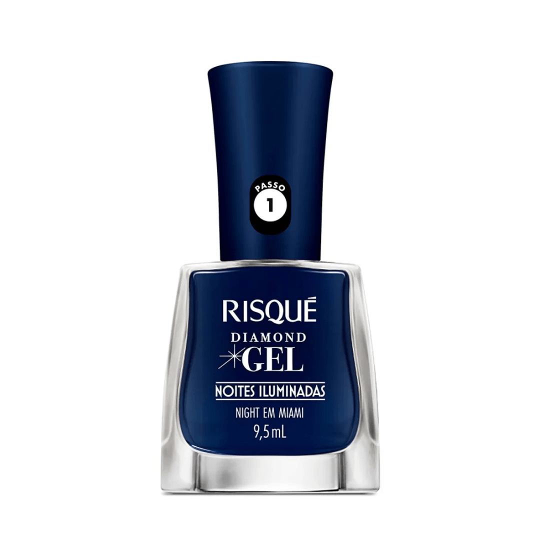 Esmalte Risqué Diamond Gel Noites Iluminadas Night Em Miami